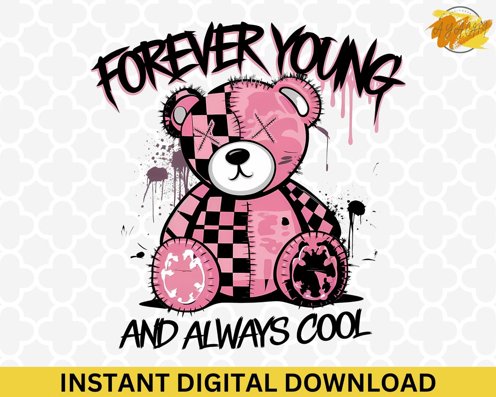 Voodoo Teddy Bear PNG: Forever Young Clip Art (digital Download) - Etsy