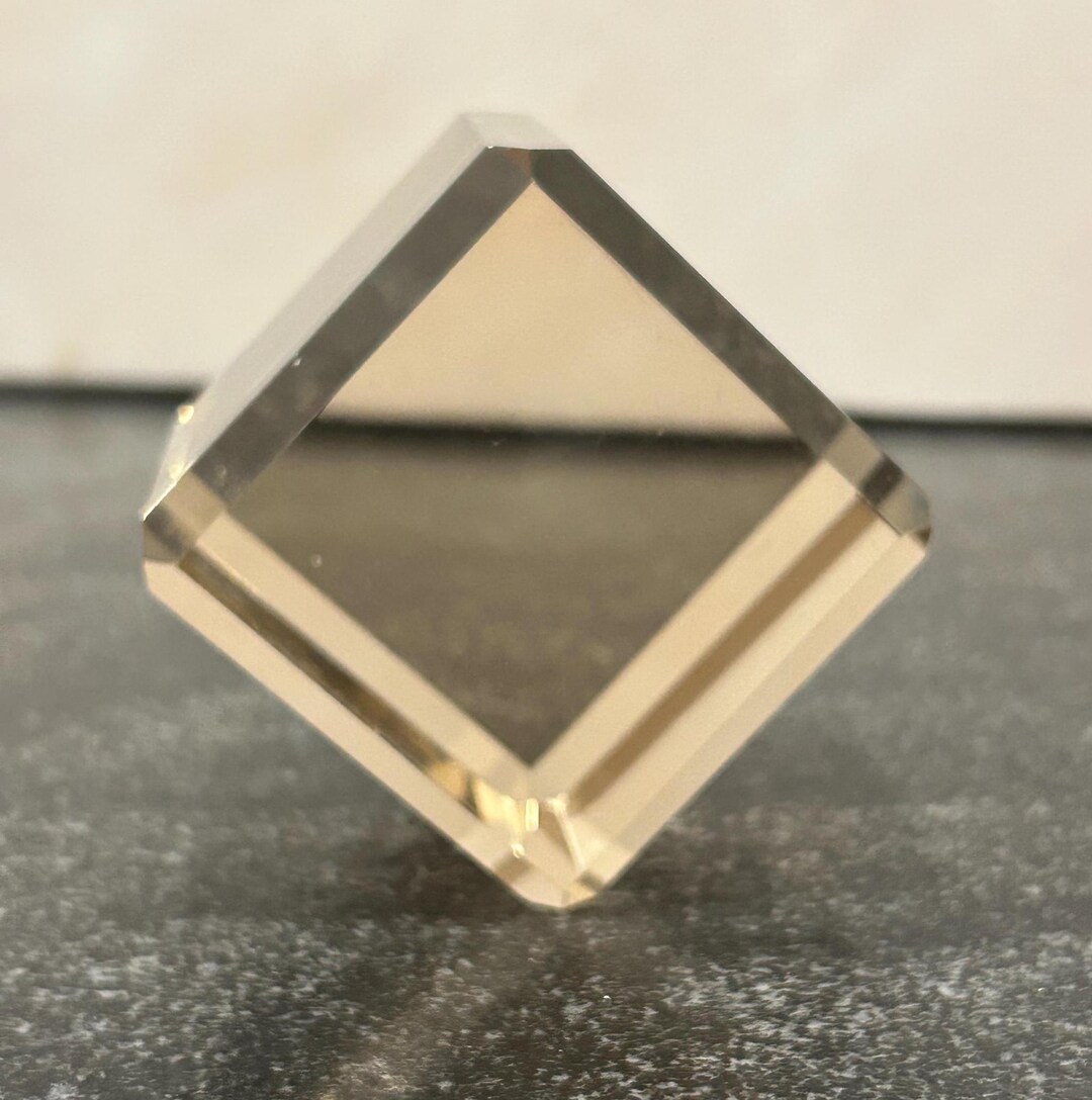 RARE - Vintage Mid-century Clear Colored Glass Paperweight Cube ...