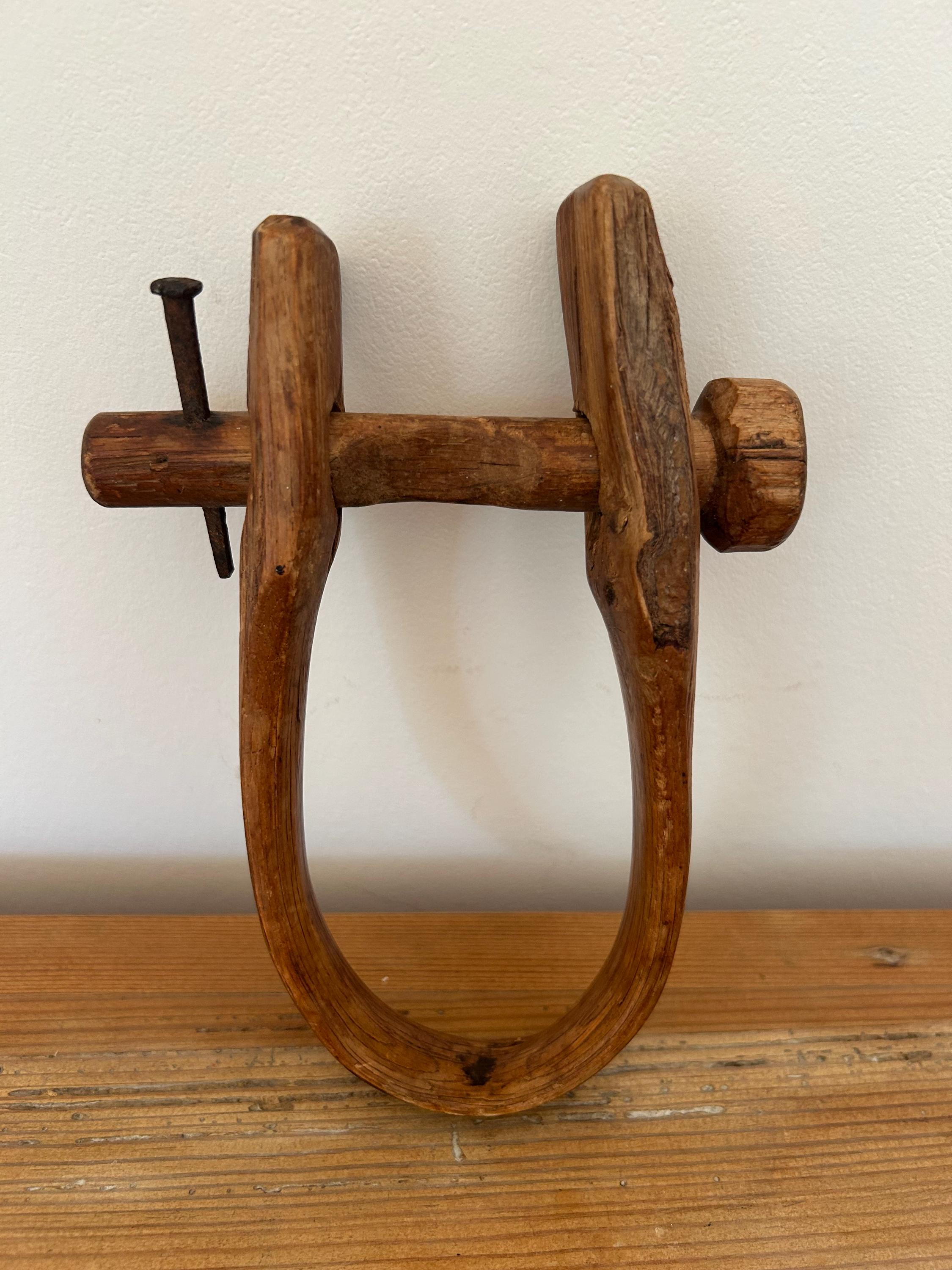 Very Rare - Antique Vintage Hand Carved Wood Goat/farm Animal Neck Yoke ...
