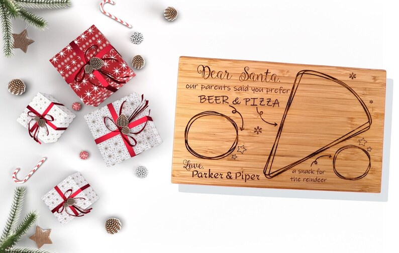 Dear Santa Beer SVG | Pizza Beer Santa Tray SVG | Merry Christmas SVG ...