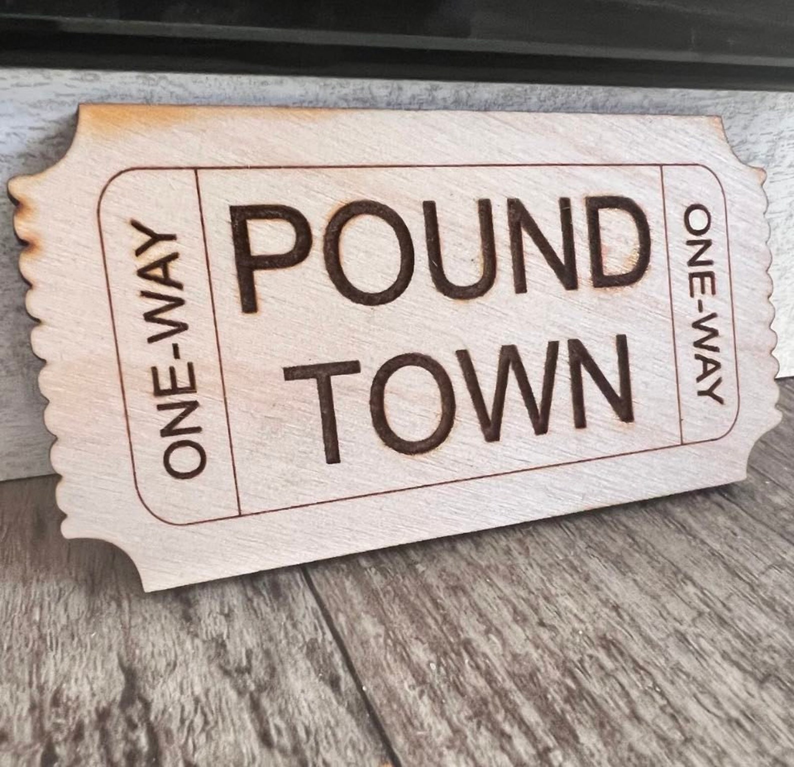 Pound Town Ticket SVG Valentine Day Digital File Laser Cut - Etsy