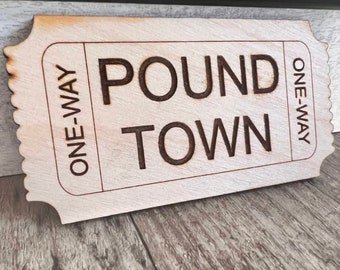 Pound Town Ticket SVG Valentine Day Digital File Laser Cut - Etsy