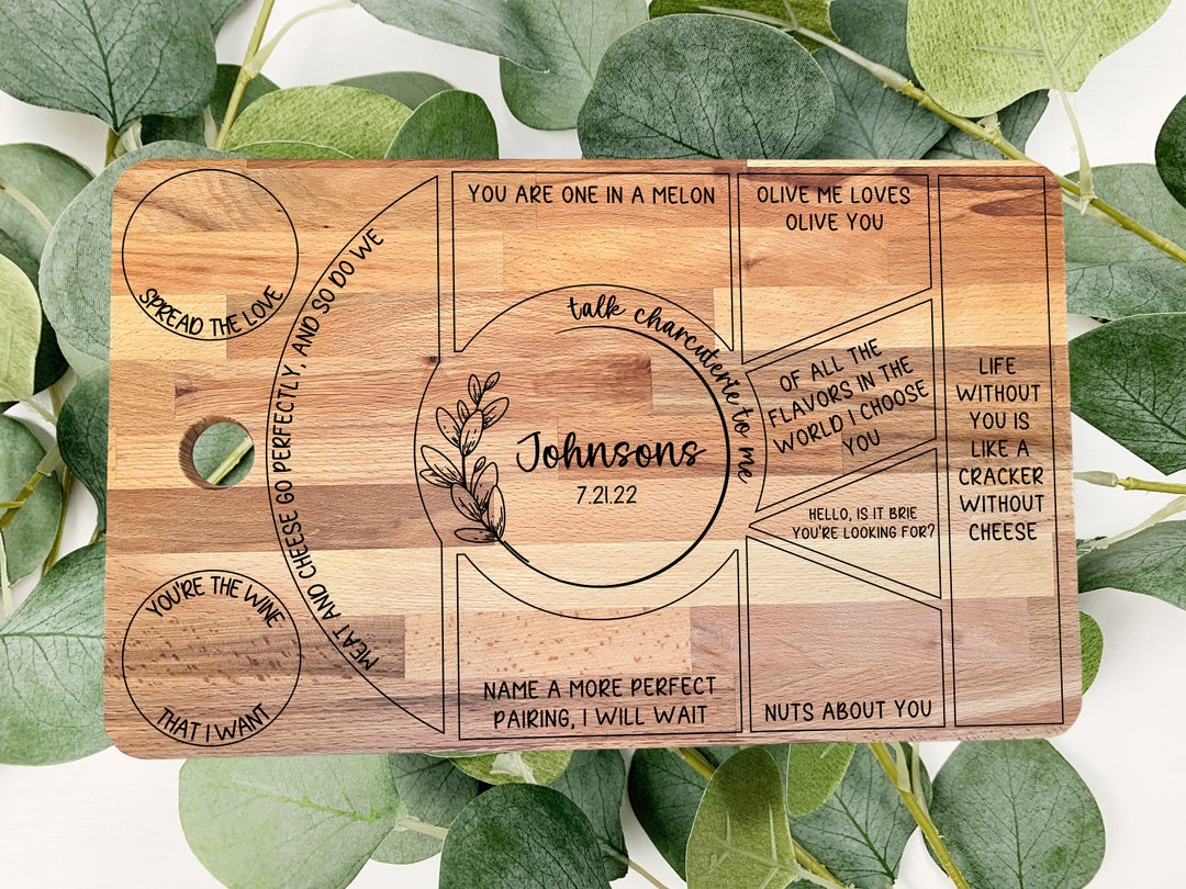 SVG Charcuterie Board Cute Sayings Valentines Day Cutting Board Cutting ...