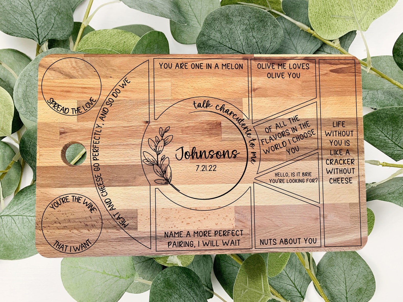 SVG Charcuterie Board Cute Sayings Valentines Day Cutting Board Cutting ...