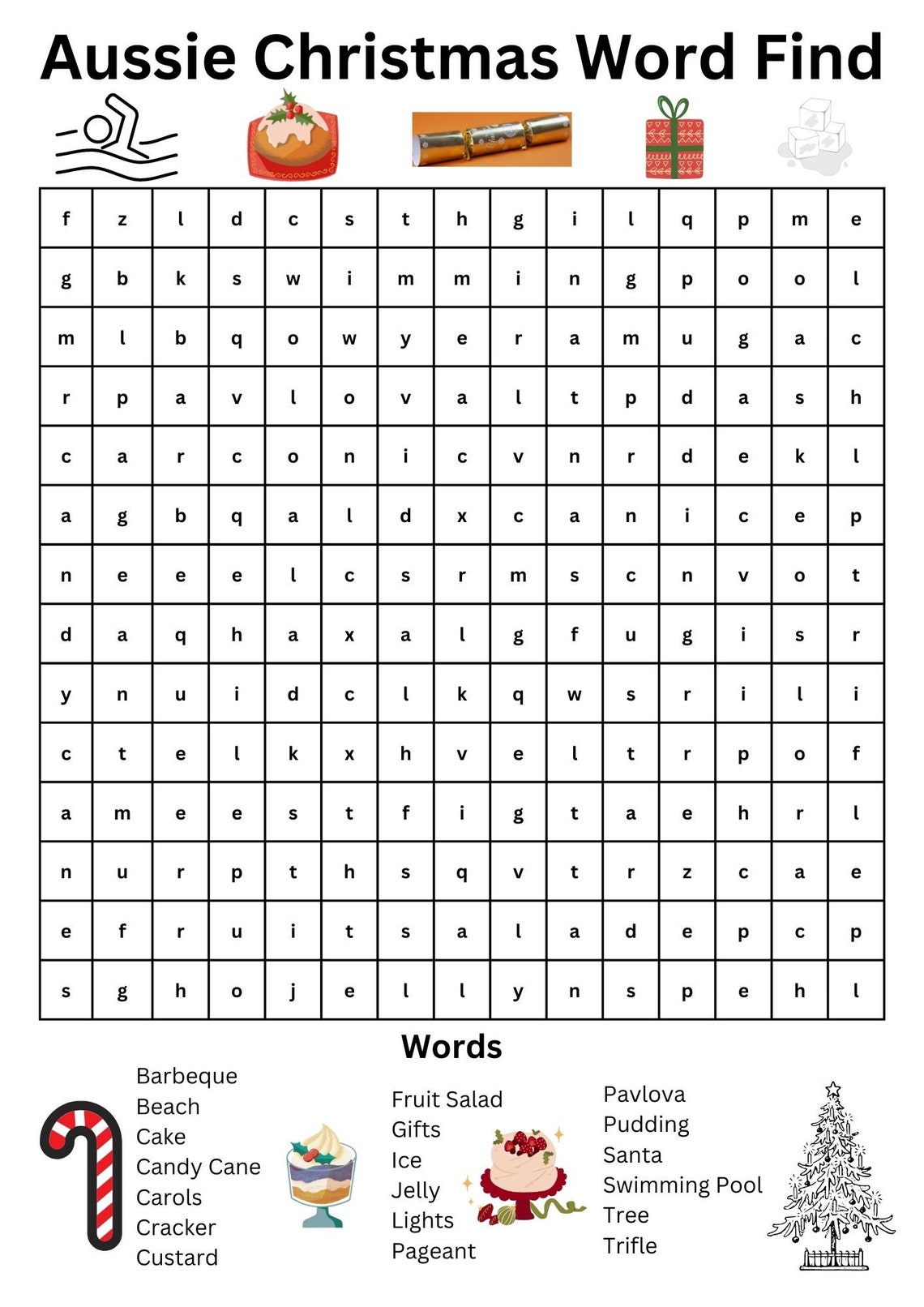 Printable Australian Christmas Activity Set Children's - Etsy