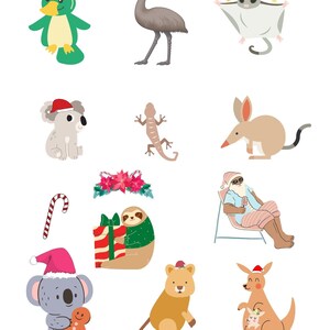 Printable Australian Christmas Activity Set Children's - Etsy