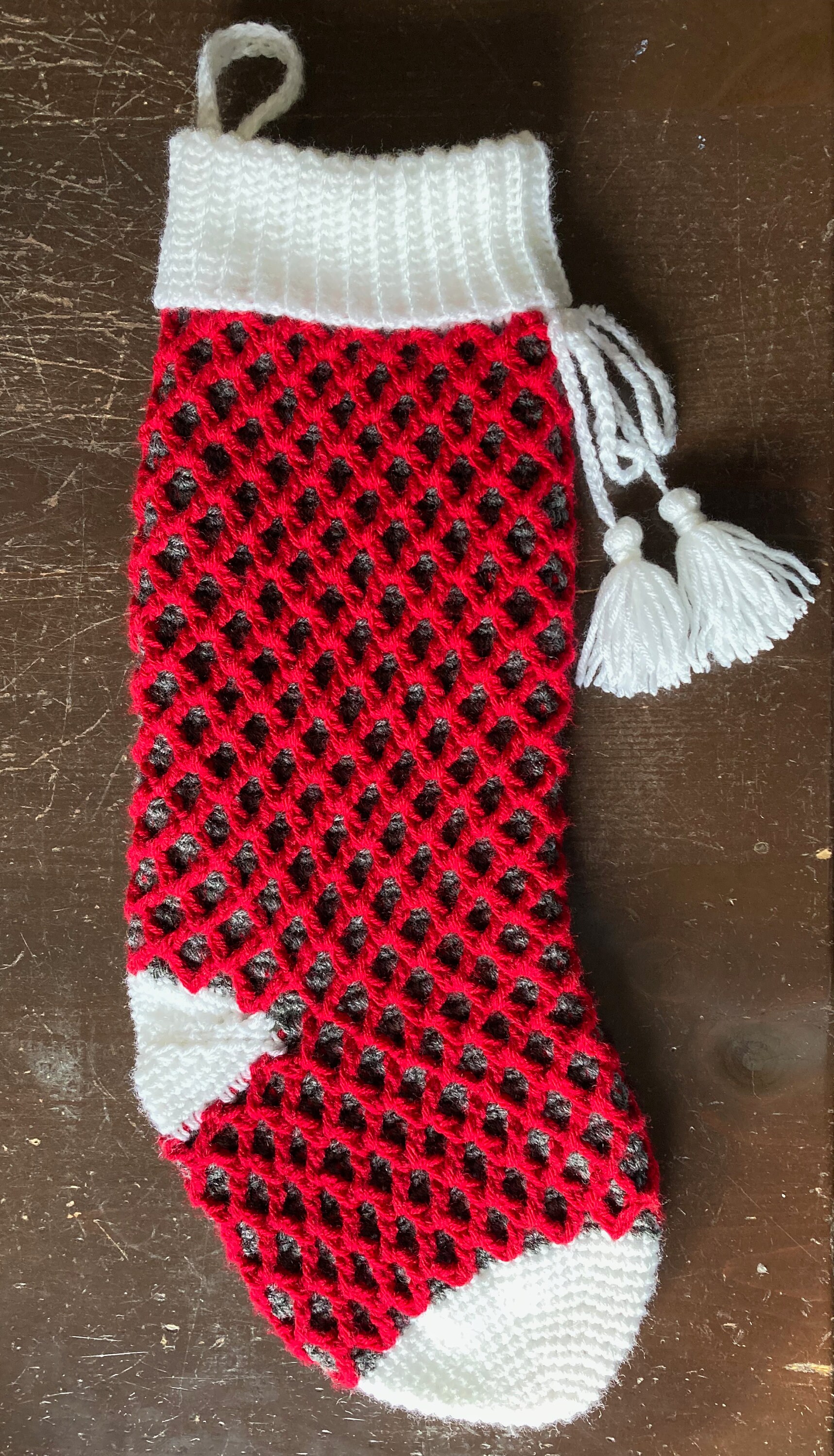 Diamond Overlay Stocking Crochet Pattern - Etsy