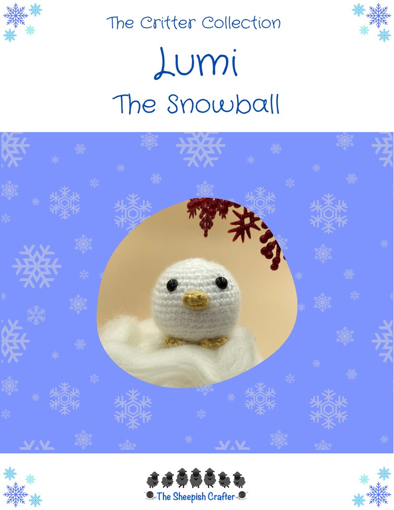 Lumi the Snowball - Crochet Pattern - Etsy