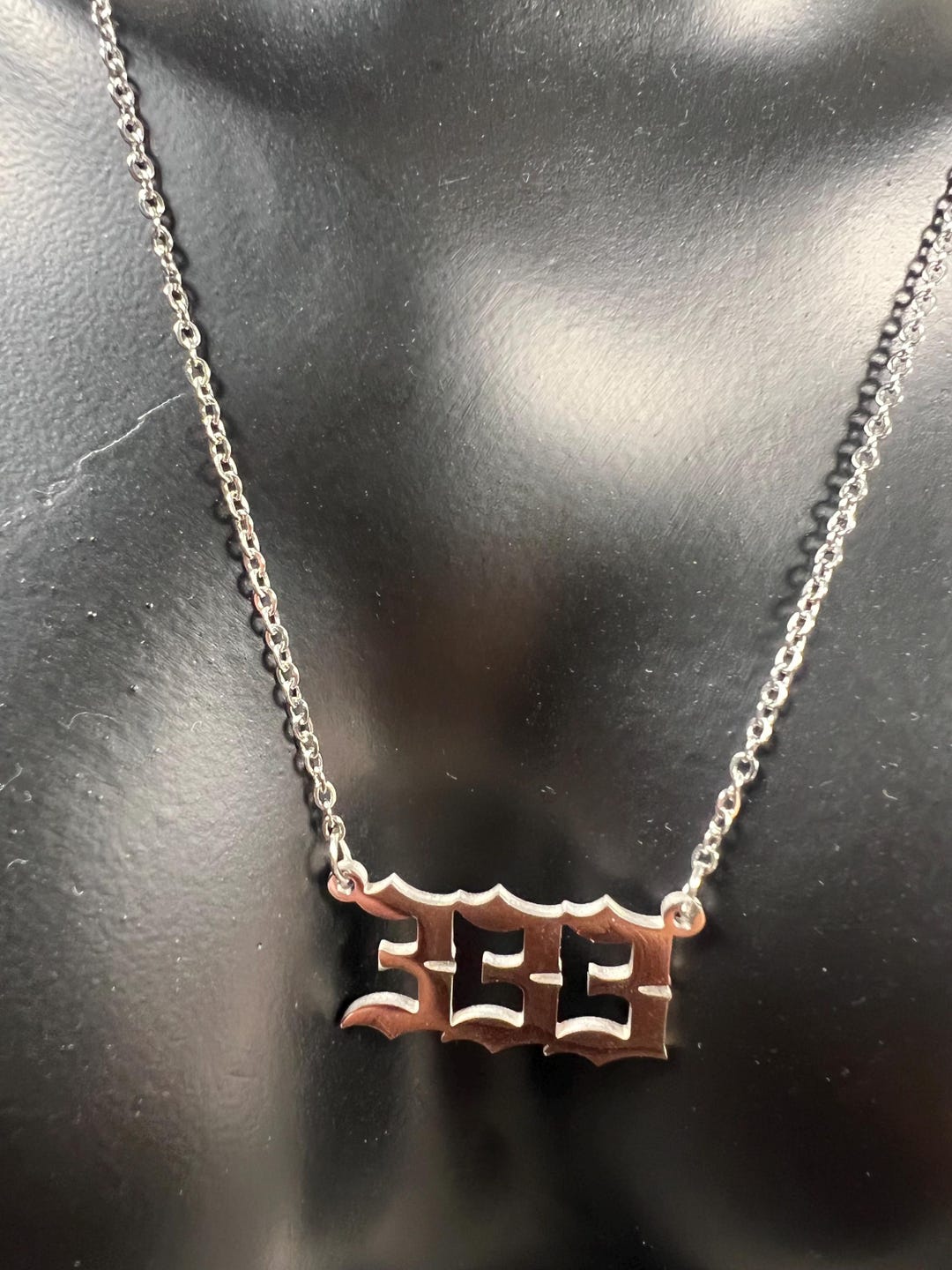 Silver Angel Number 333 - Etsy