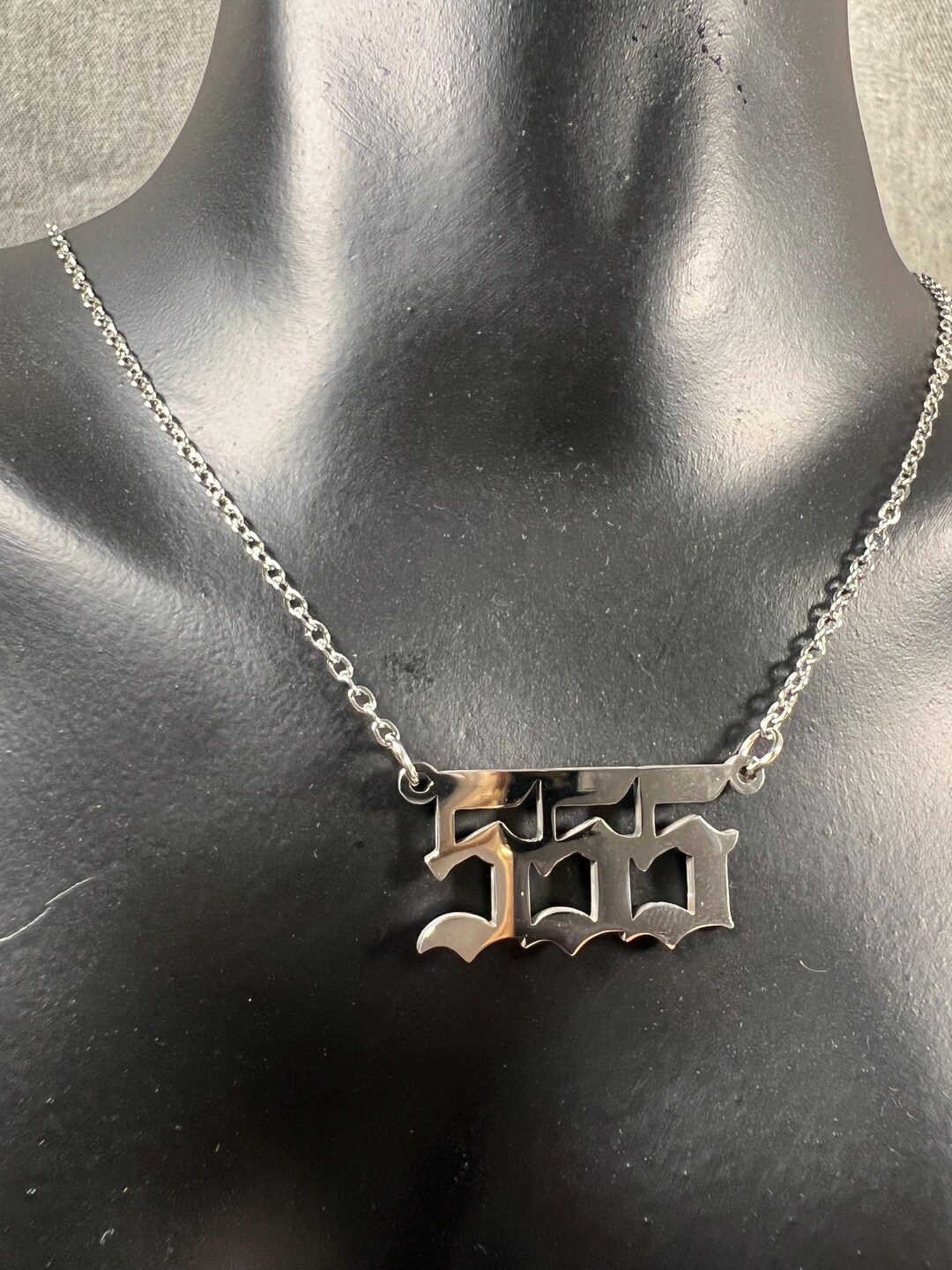 Silver Angel Number 555 - Etsy