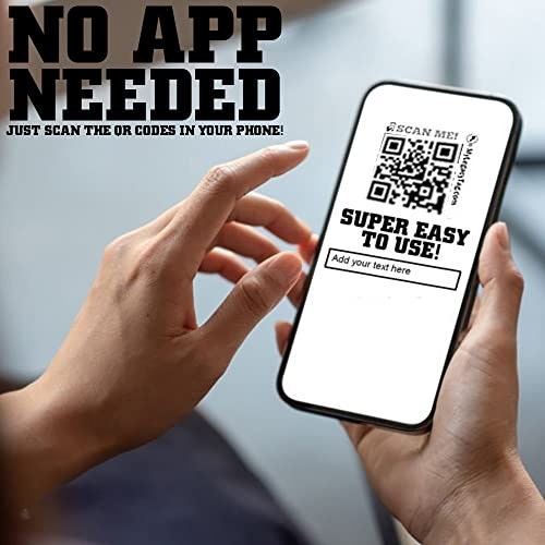 Smack Tags QR Code Stickers 80 Unique Smart QR Code Labels Easy to Use Sticker Storage for ...