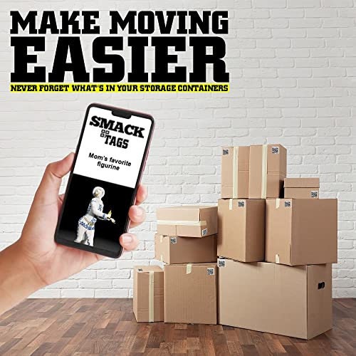 Smack Tags QR Code Stickers 80 Unique Smart QR Code Labels Easy to Use ...