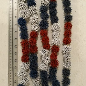 Red, White and Blue Garland Sweetgum Ball Garland 8 Feet Long - Etsy