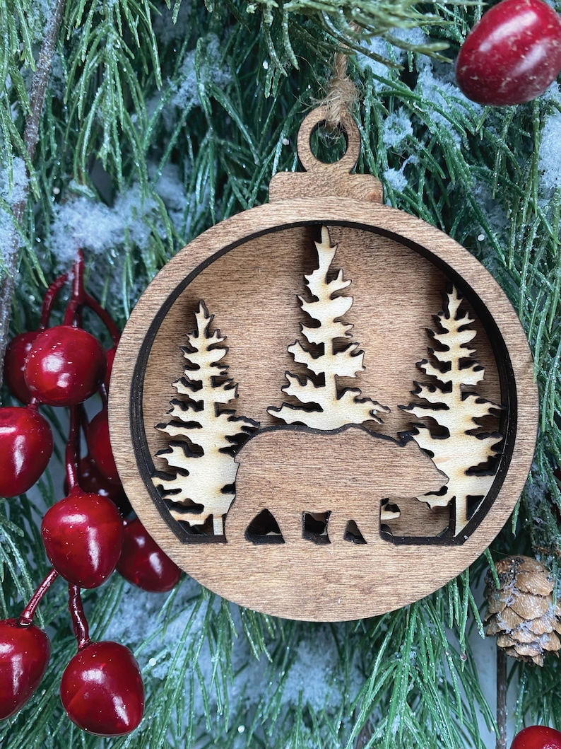 Christmas Ornament Laser Svg Laser Svg Laser Cut File - Etsy