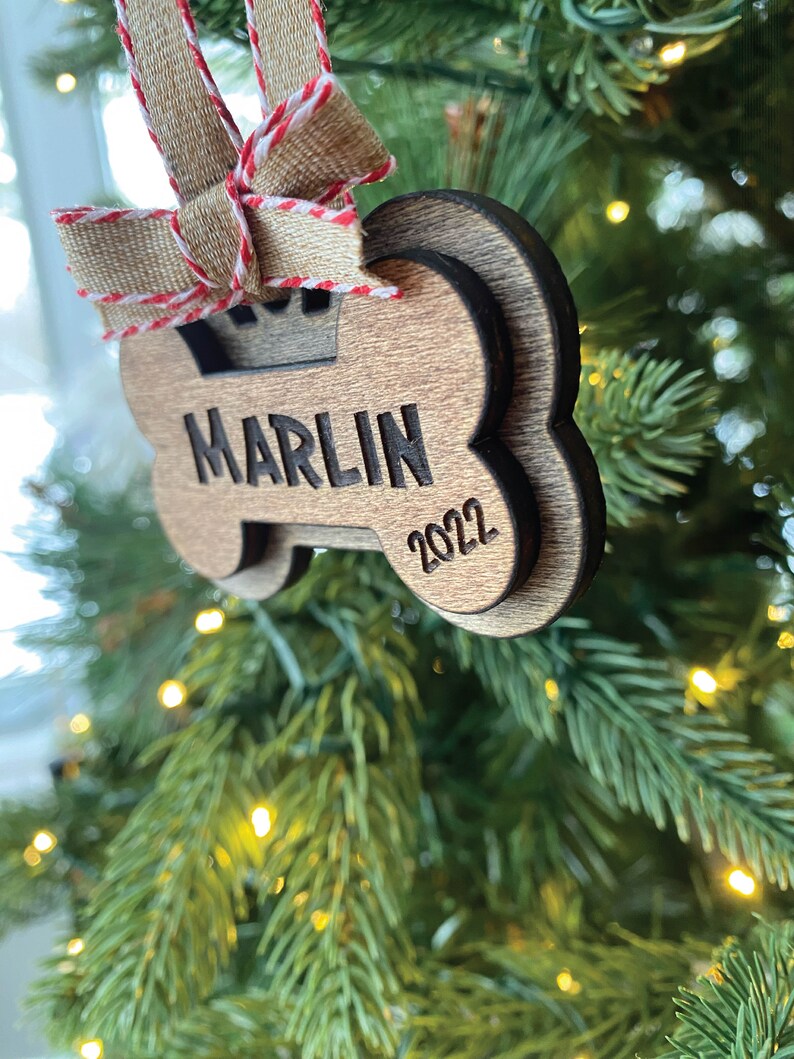 Dog Bone Laser File SVG AI DXF Christmas Ornament Pet Glowforge ...