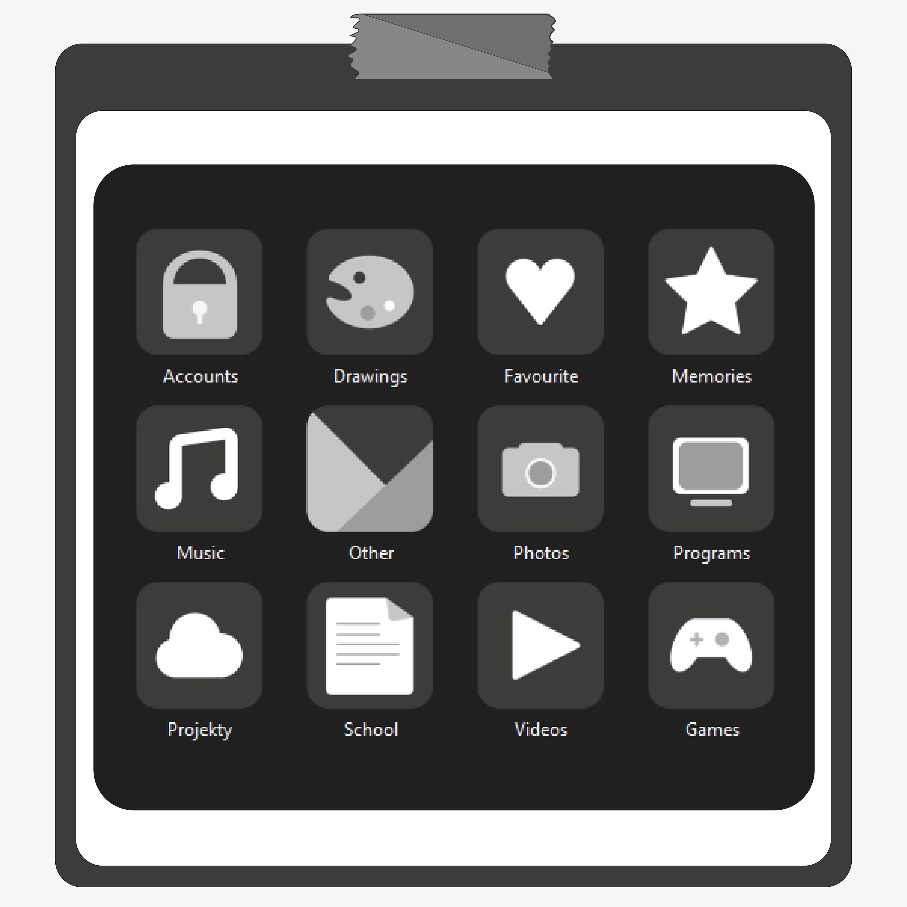 25 Grey Folder Icons - Dedicated for WINDOWS! - Etsy