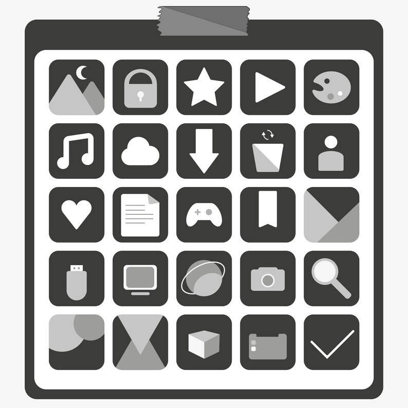 25 Grey Folder Icons - Dedicated for WINDOWS! - Etsy