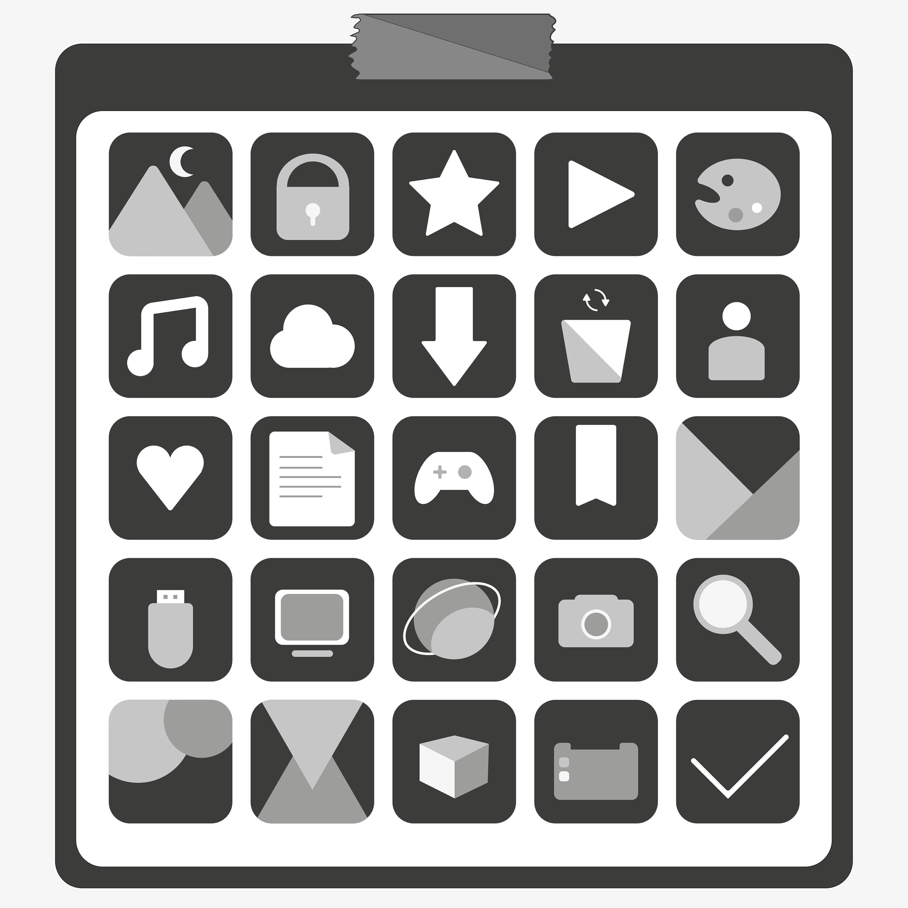 25 Grey Folder Icons - Dedicated for WINDOWS! - Etsy