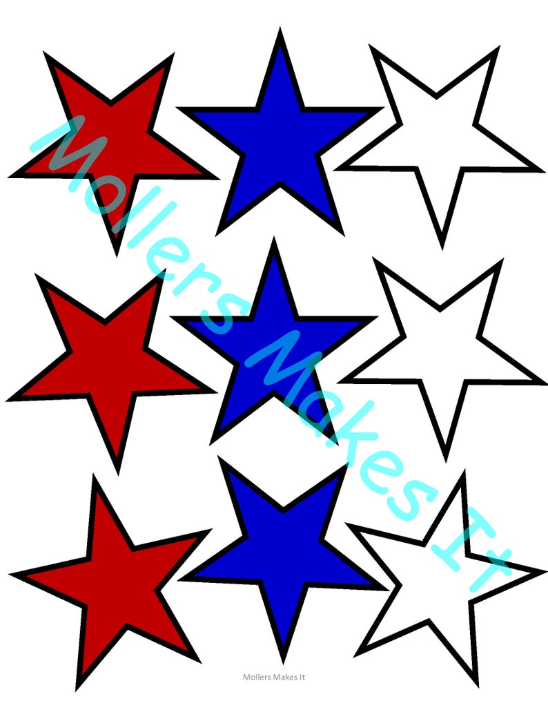 4th of July Star Wreath Craft Template for Kids in Preschool ...