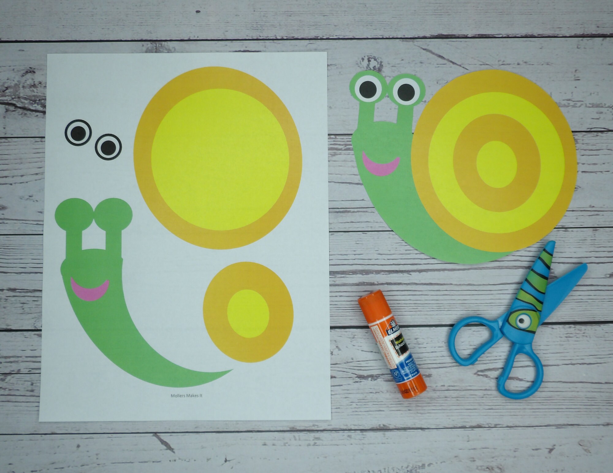 Snail Craft Template for Kids, Pattern Template for Preschool ...