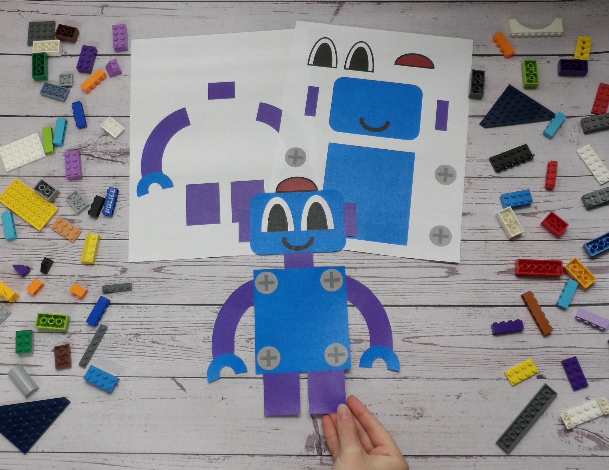 Rare Robot Craft Template for Kids, Build A Robot Craft, Simple Robot ...
