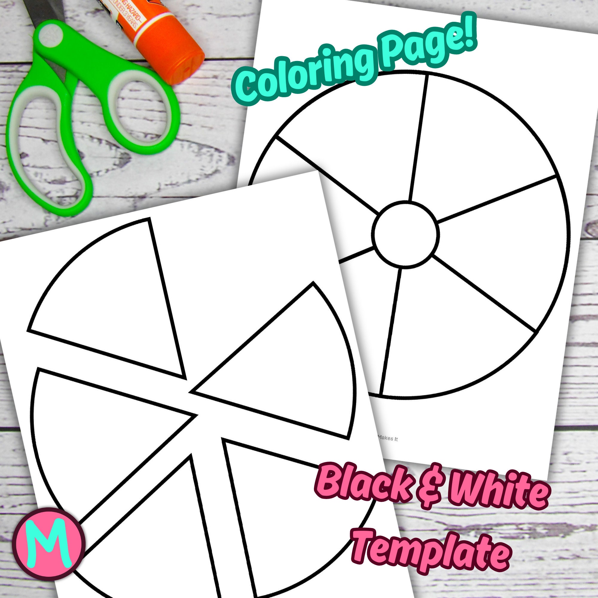 Beach Ball Craft Template for Toddlers, Simple Cut and Glue Craft for ...