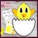 Easter Chick in an Egg Craft Template for Preschool, Kindergarten ...