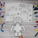 Robot Paper Craft Template: Cut and Glue Activity (PDF) - Etsy