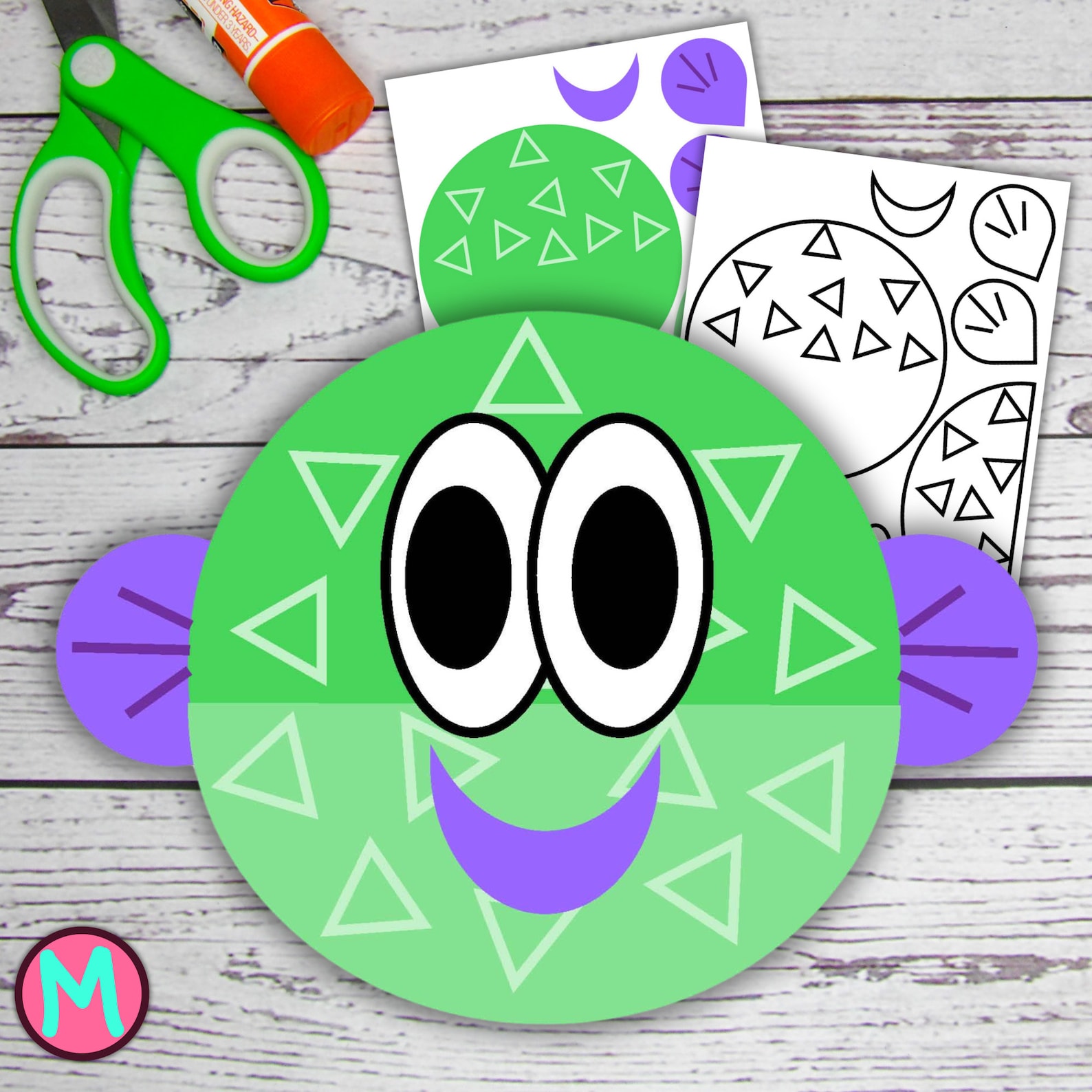 Pufferfish Craft Template for Kids, Toddler Craft, Simple Preschool ...