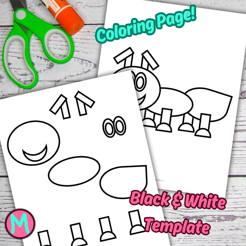Ant Craft Template: Printable Cut and Glue Activity (PDF) - Etsy