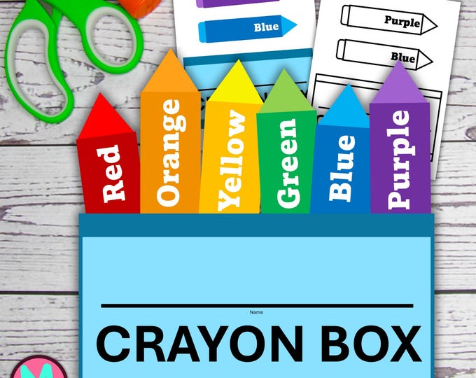 Crayon Name Craft | Back to School | Letter Recognition | Learning ...