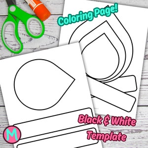 Campfire Craft Template for Kids, Cut and Paste Camp Craft for ...