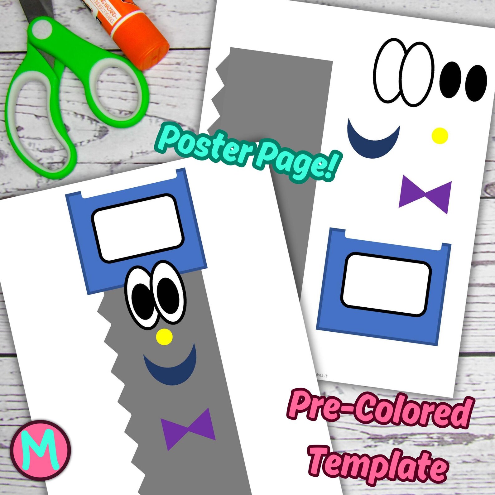 Saw Craft Template, Construction Tool Cut and Glue Paper Craft for Kids ...