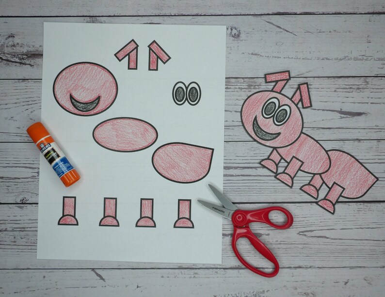 Ant Craft Template: Printable Cut and Glue Activity (PDF) - Etsy
