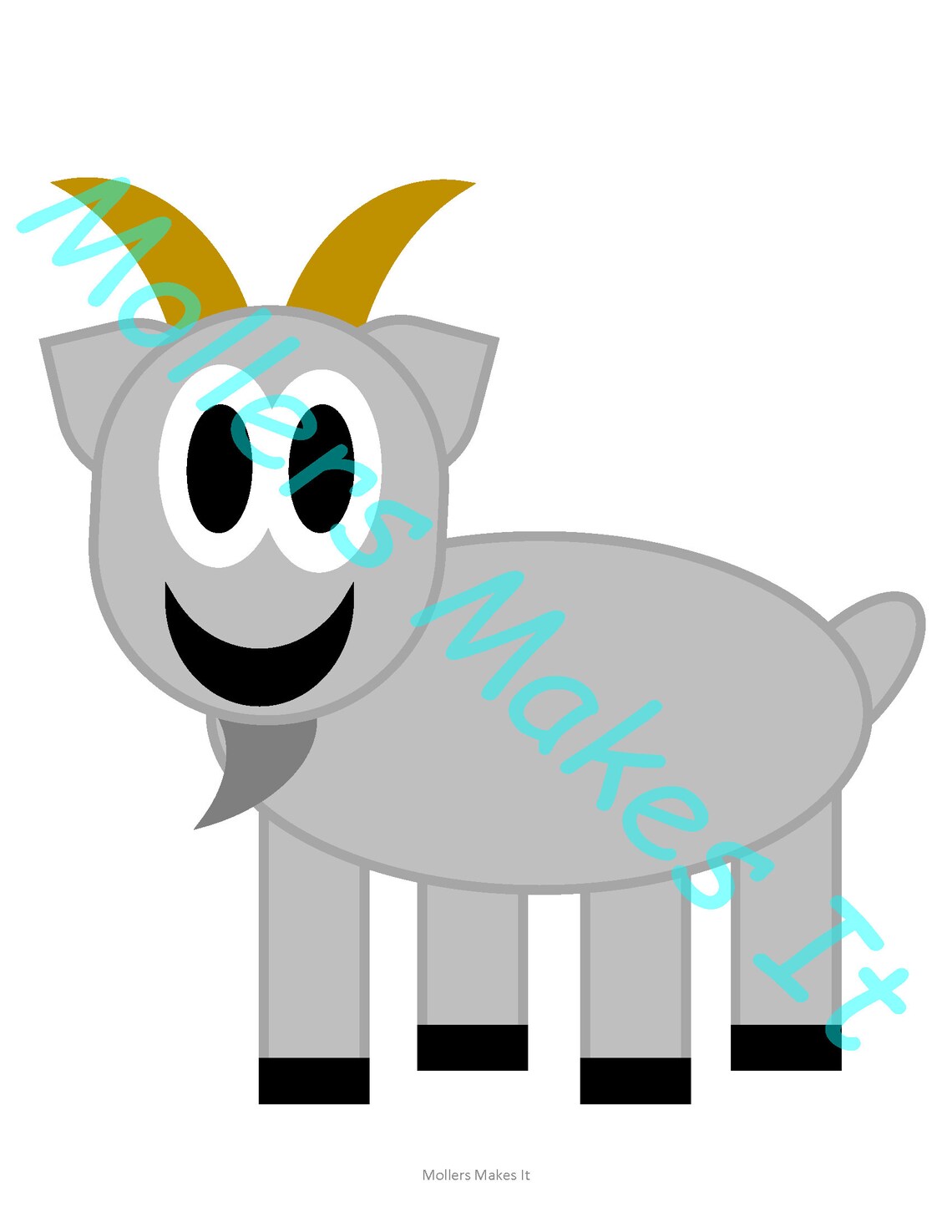 Goat Craft Template, Cut and Paste Craft for Kids, Preschool Activity ...