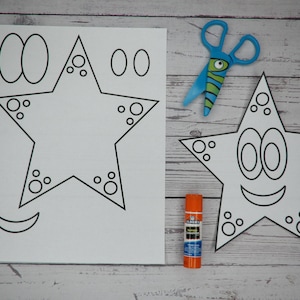 Star Craft Template for Kids Pattern Paper Craft for Preschool ...