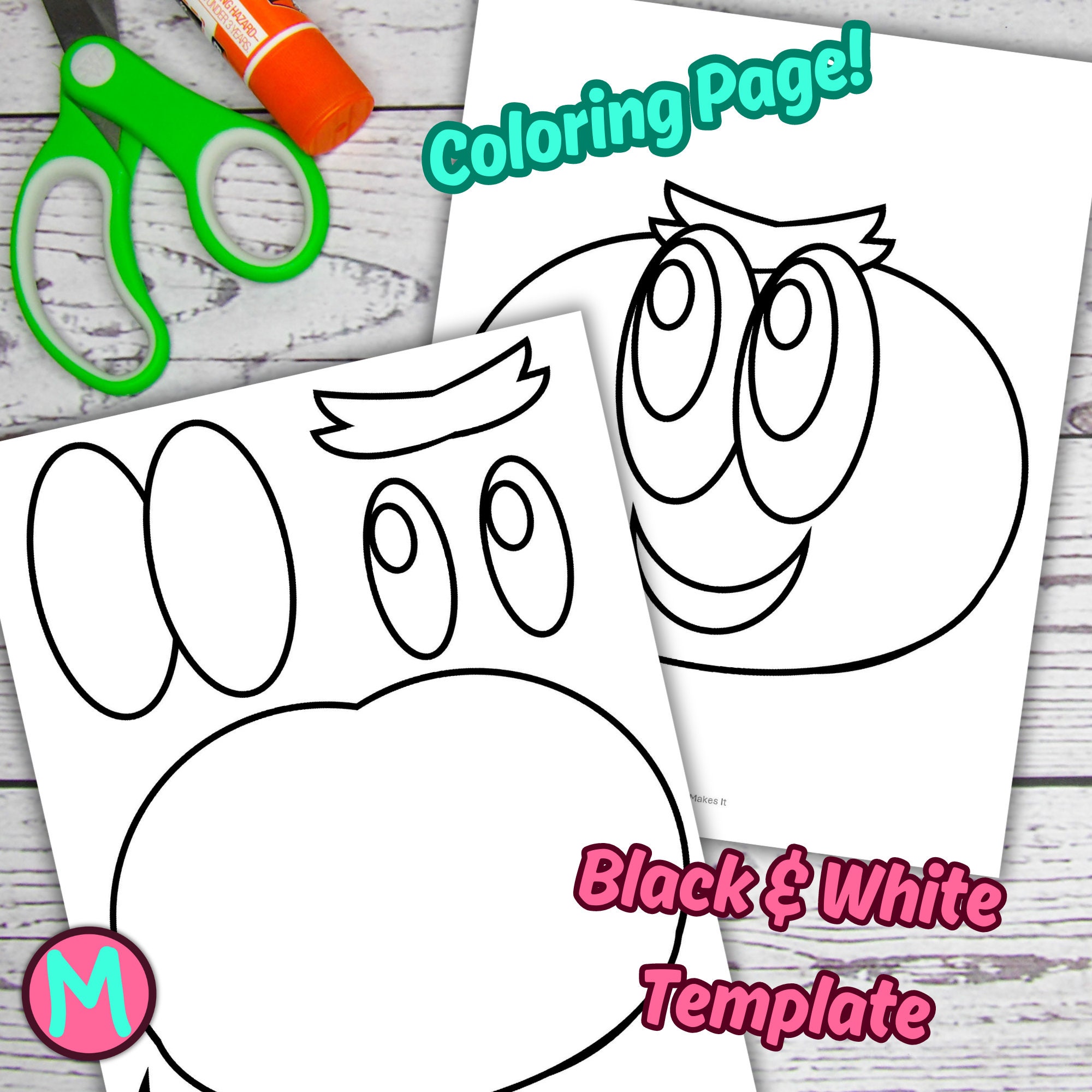 Tomato Craft Template: Printable Cut and Glue Paper Craft for Kids (PDF ...