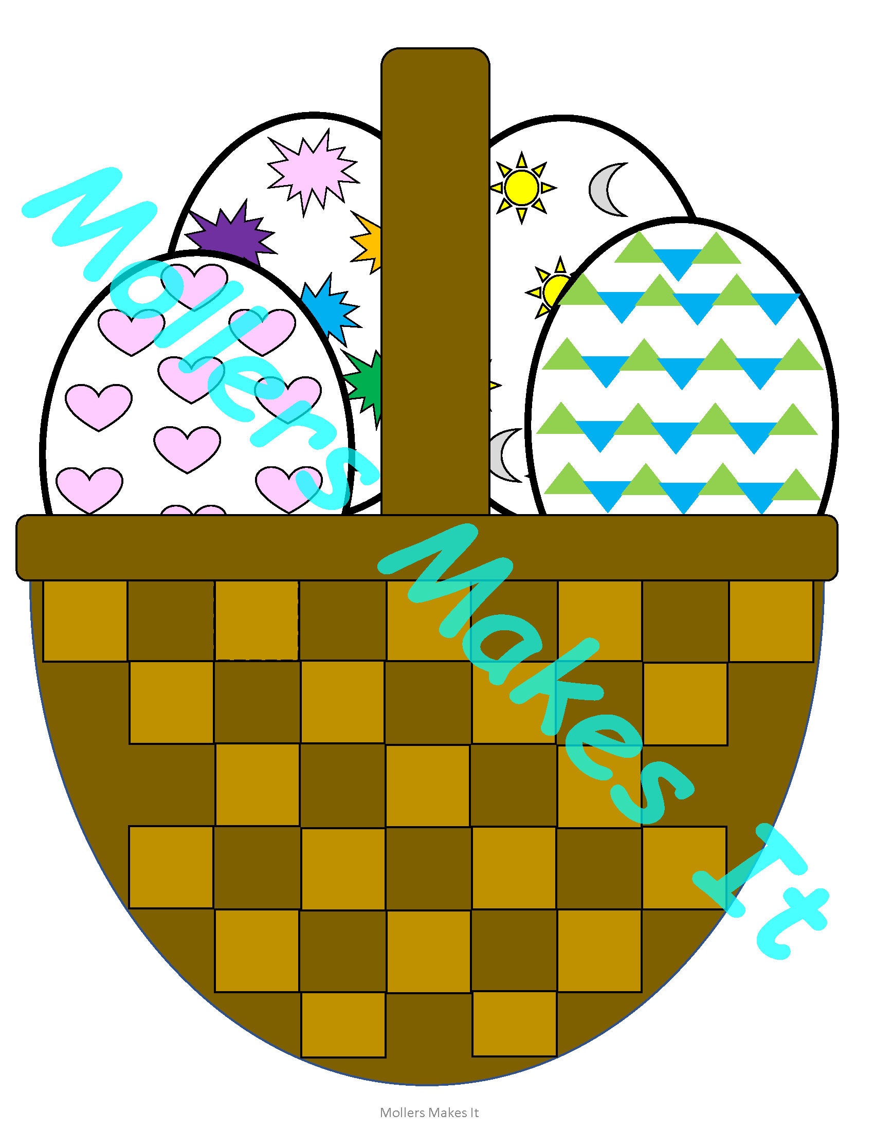 Easter Craft Template Bundle for Kids, Cut and Glue Crafts for ...