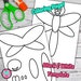 Dragonfly Craft Template: Spring Cut & Glue Activity (PDF) - Etsy
