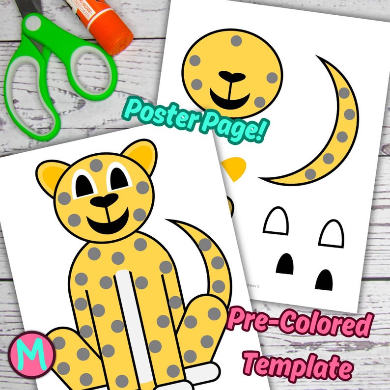Jaguar Craft Template for Kids Preschool, Fun Animal Craft for Kids ...