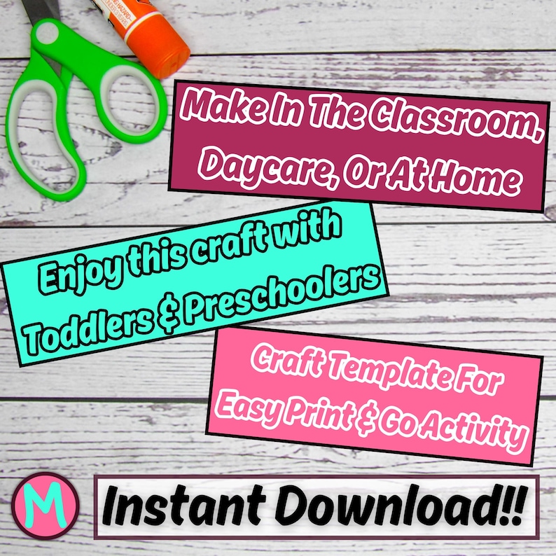 Valentine Caterpillar Craft Template: Printable Cut & Glue Activity ...