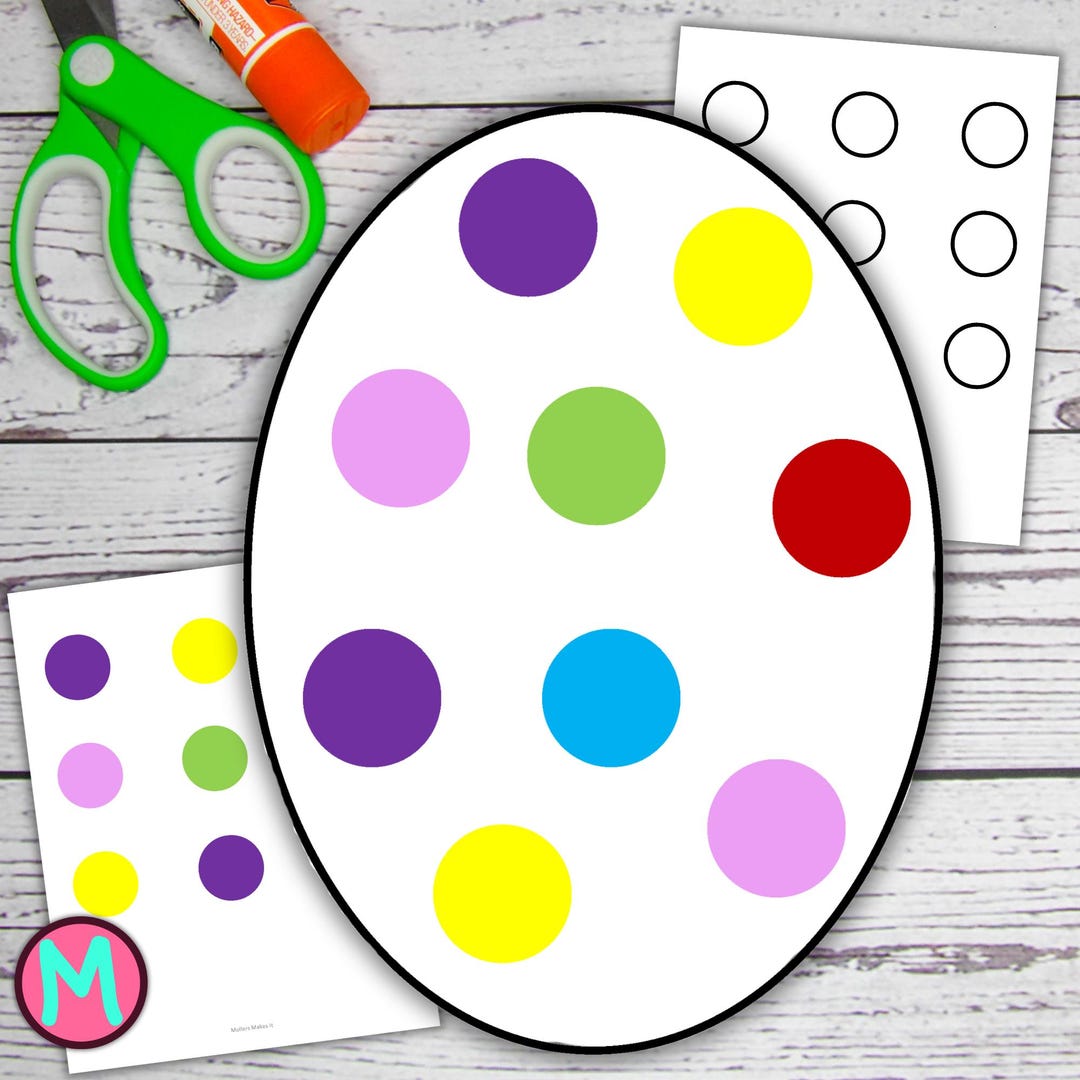 Easter Egg Craft Template for Toddlers,easter Pattern Craft, Preschool ...