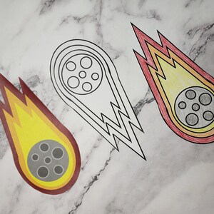 Space Asteroid Craft Template for Kids, Preschool, Elementary, Toddler ...