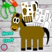 Horse Craft Template: Cut and Glue Farm Activity (PDF) - Etsy