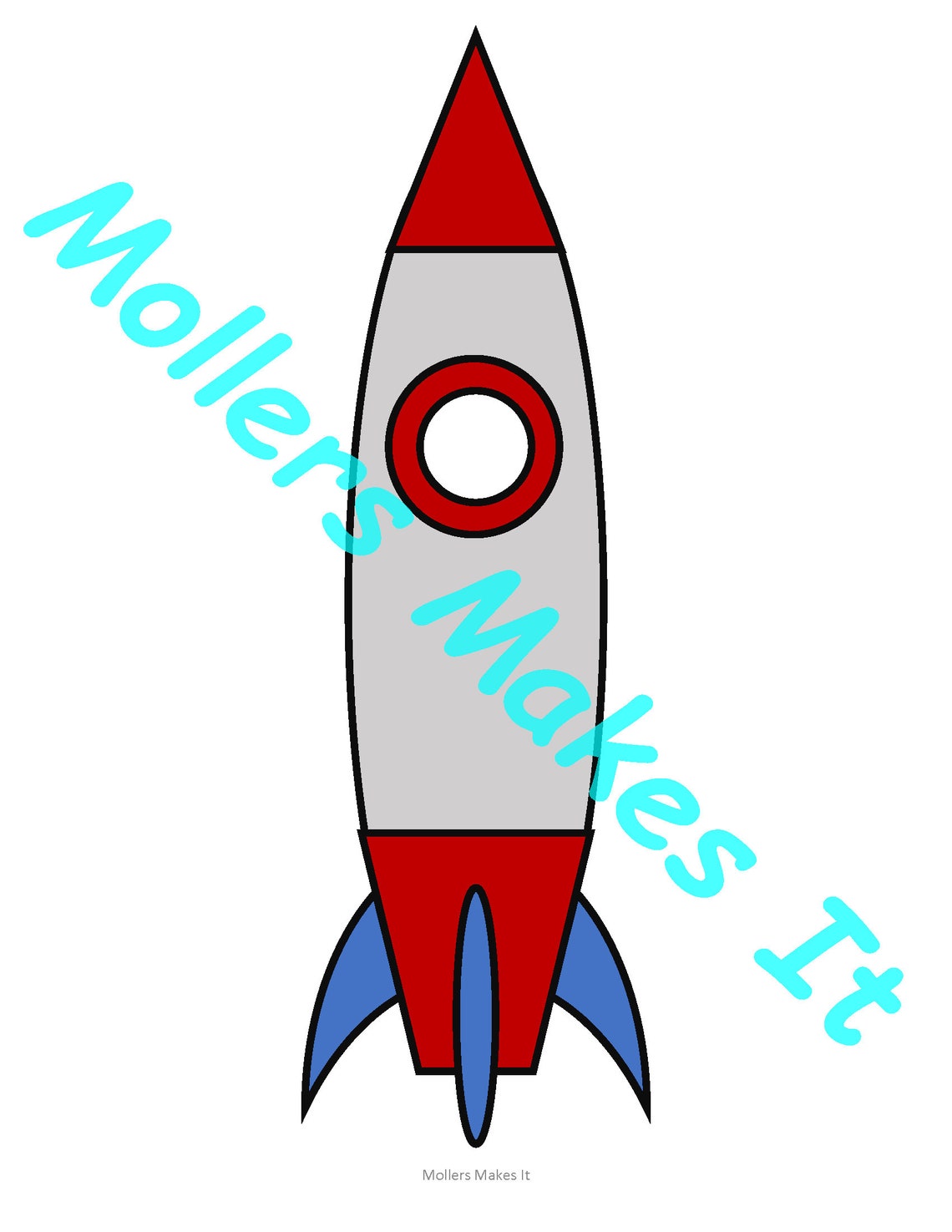 Rockin' Rocket Craft Template for Kids, Preschool, Kindergarten ...