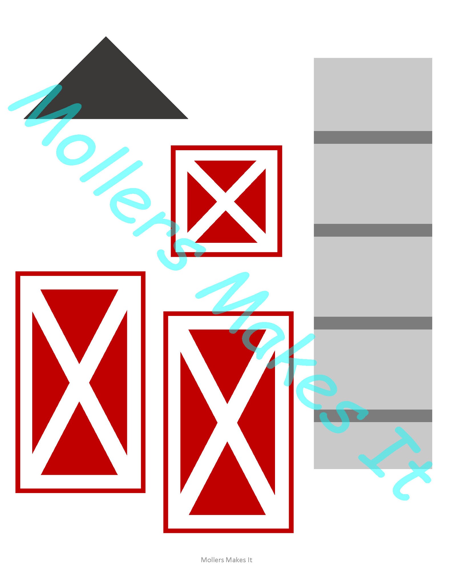 Barn and Silo Craft Template, Cut and Glue Craft for Kids, Preschool Activity, Kindergarten ...