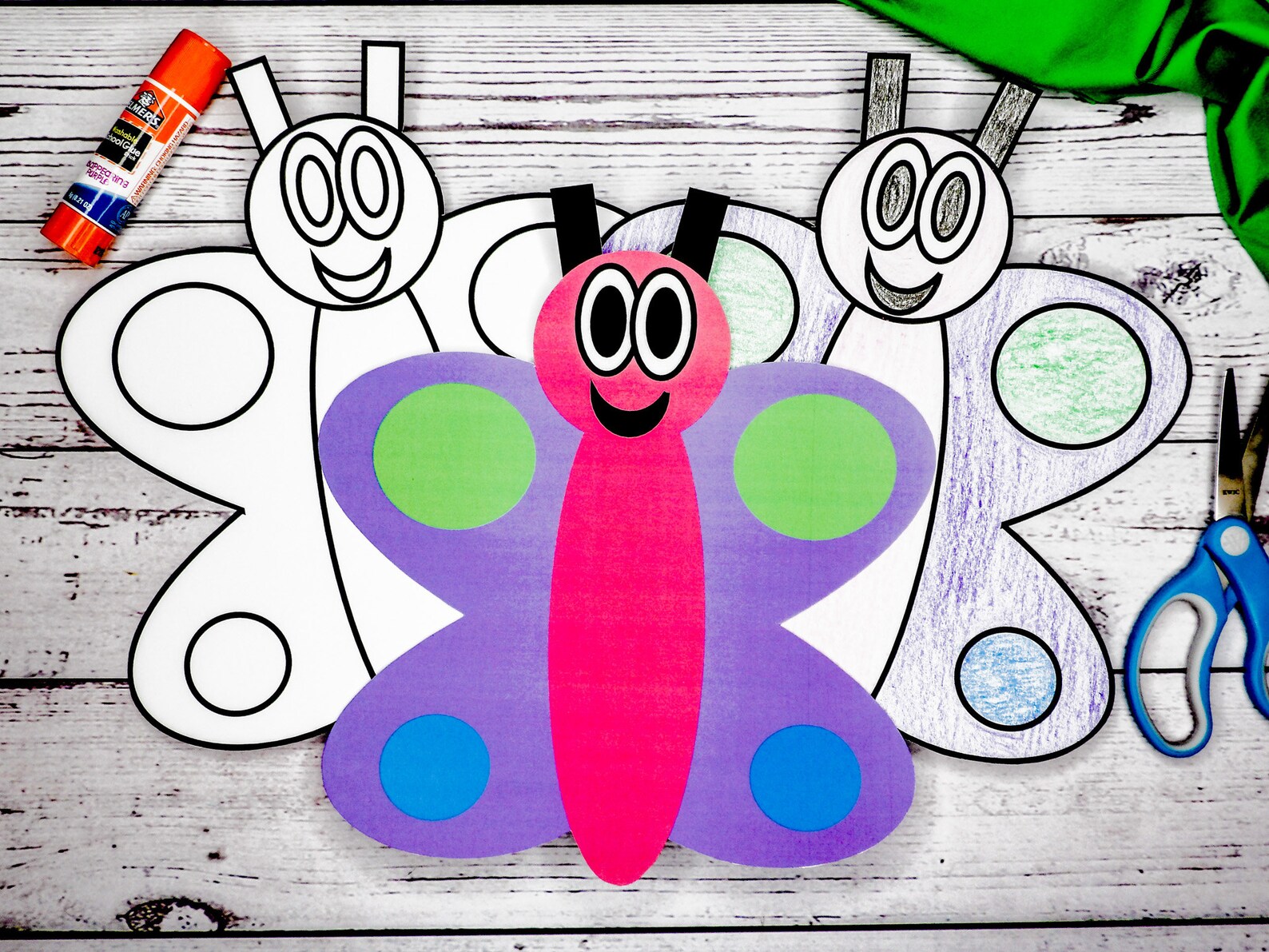 Summer Butterfly Craft Template for Toddlers, Preschoolers ...