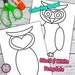 Owl Craft Template: Cut and Glue Activity, Coloring Page (PDF) - Etsy