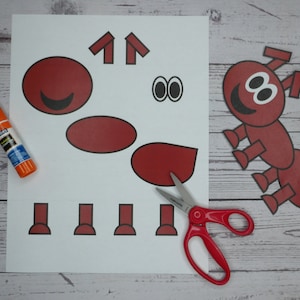Ant Craft Template: Printable Cut and Glue Activity (PDF) - Etsy