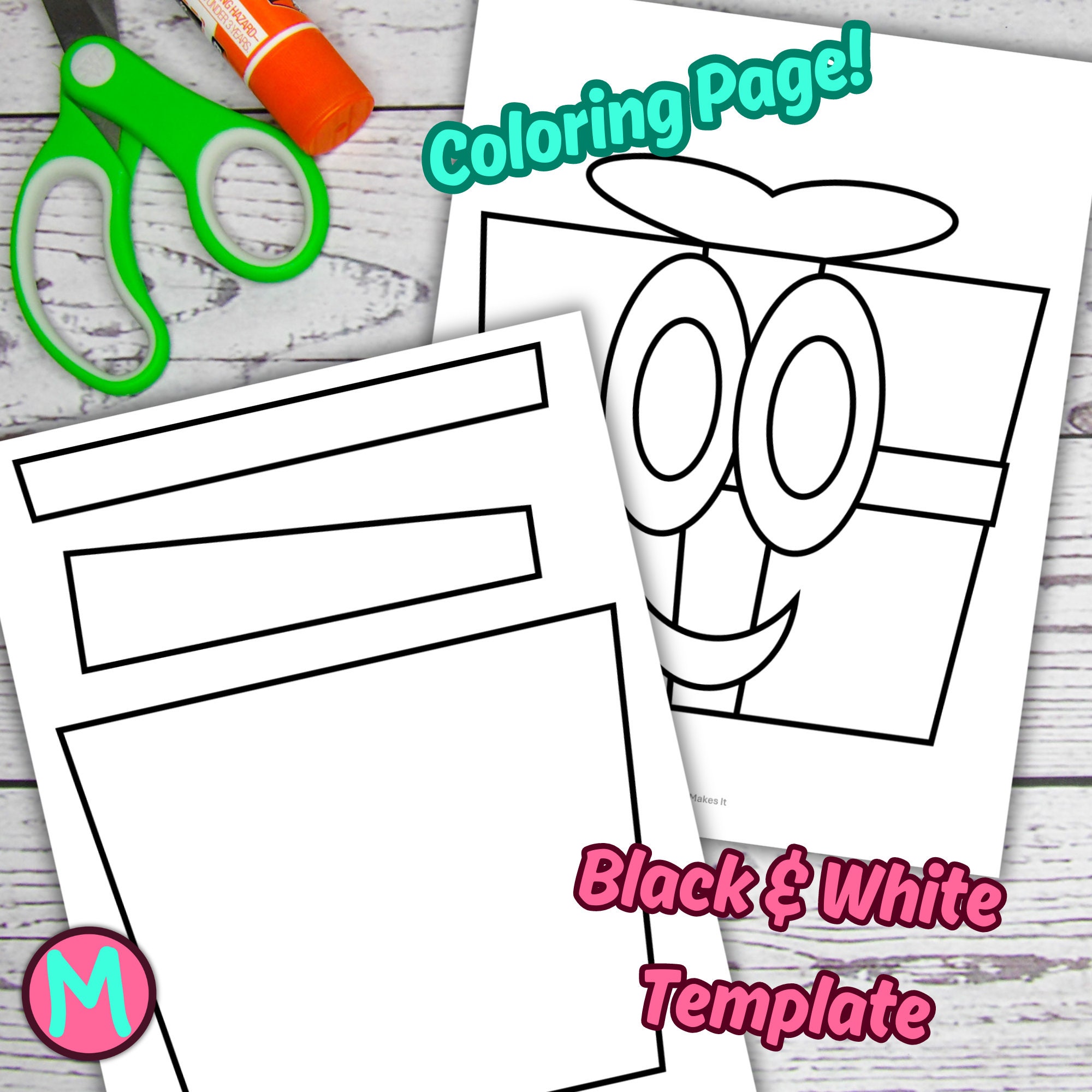 Christmas Present Craft Template|printable Cut and Glue Paper Craft for ...